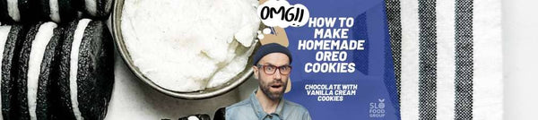 Homemade Oreo Cookie Recipe | Chocolate with Vanilla Bean Cream Cookie