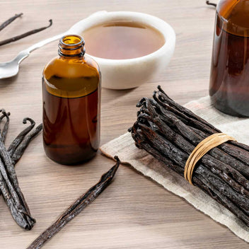 Vanilla Extract Bottle | Amber Glass Boston Round Bottles