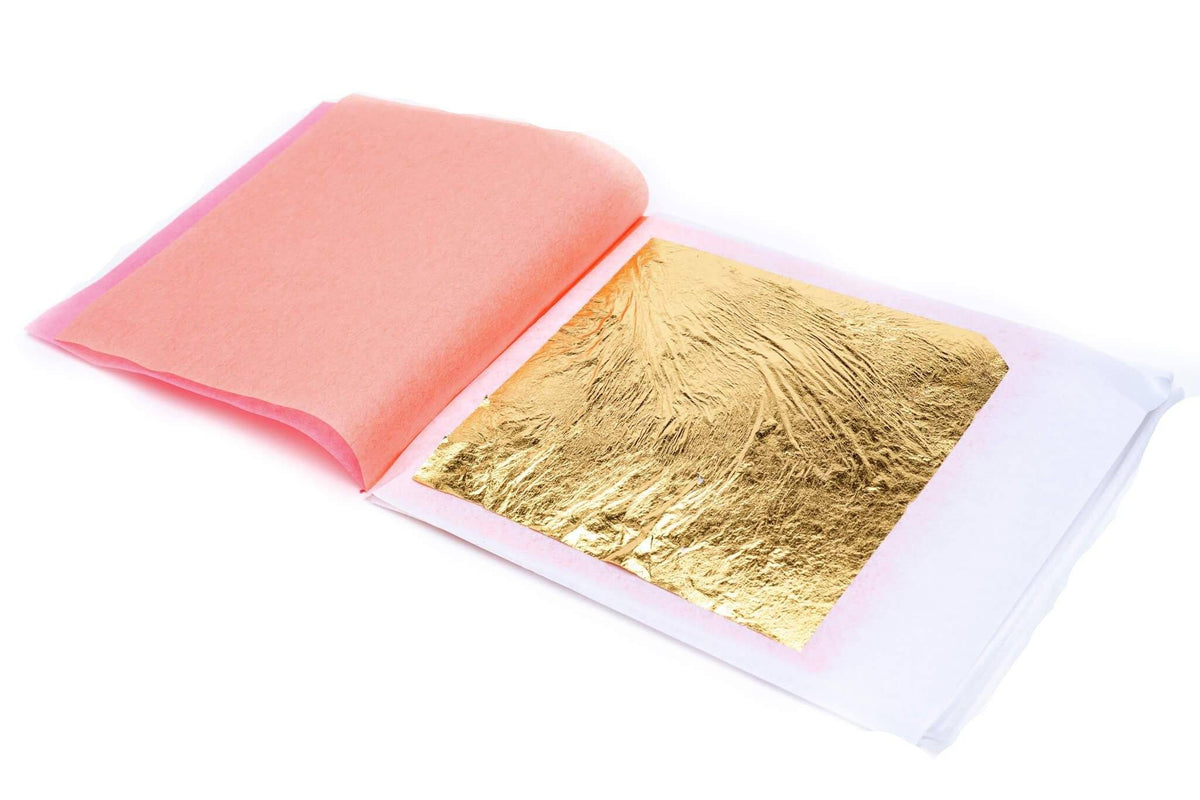 Soft Press Transfer Edible Gold Sheets | 24K Gold Leaf for Cakes
