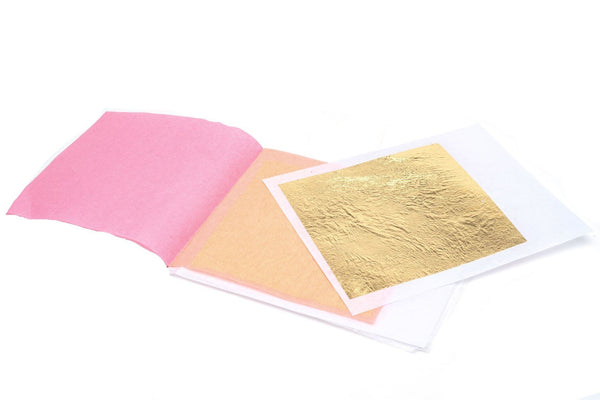 Buy 24K Soft Press Gold Leaf Sheets – Edible Gold Sheets for Cakes ...