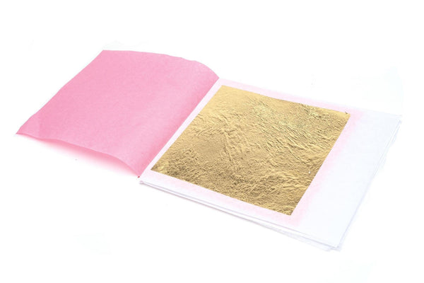 Buy 24K Soft Press Gold Leaf Sheets – Edible Gold Sheets for Cakes ...
